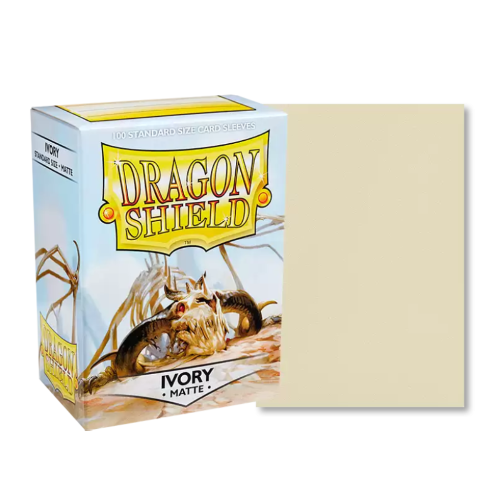 Dragon Shields: (100) Matte Ivory